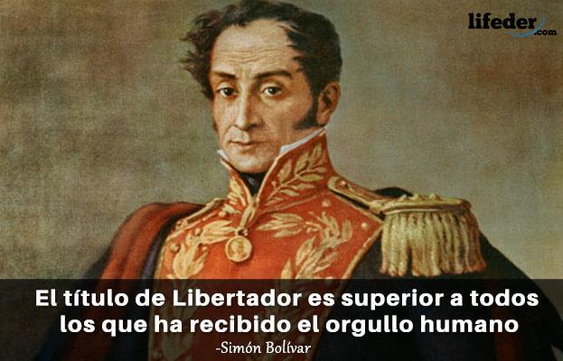As 100 melhores frases de Simón Bolívar - Maestrovirtuale.com
